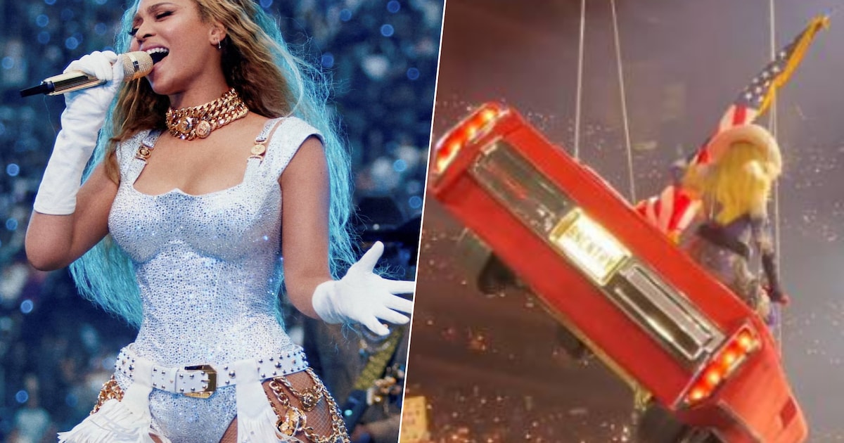 Beyoncé zingt vanuit vliegende auto, maar dan komt die plots scheef te ...