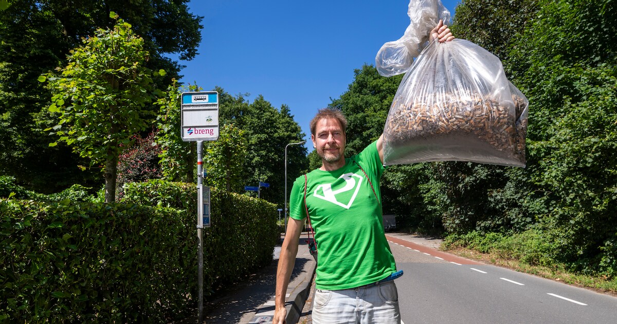 Anton ziet overal peuken en raapte er al duizenden en duizenden, maar hij blijft vrolijk ...