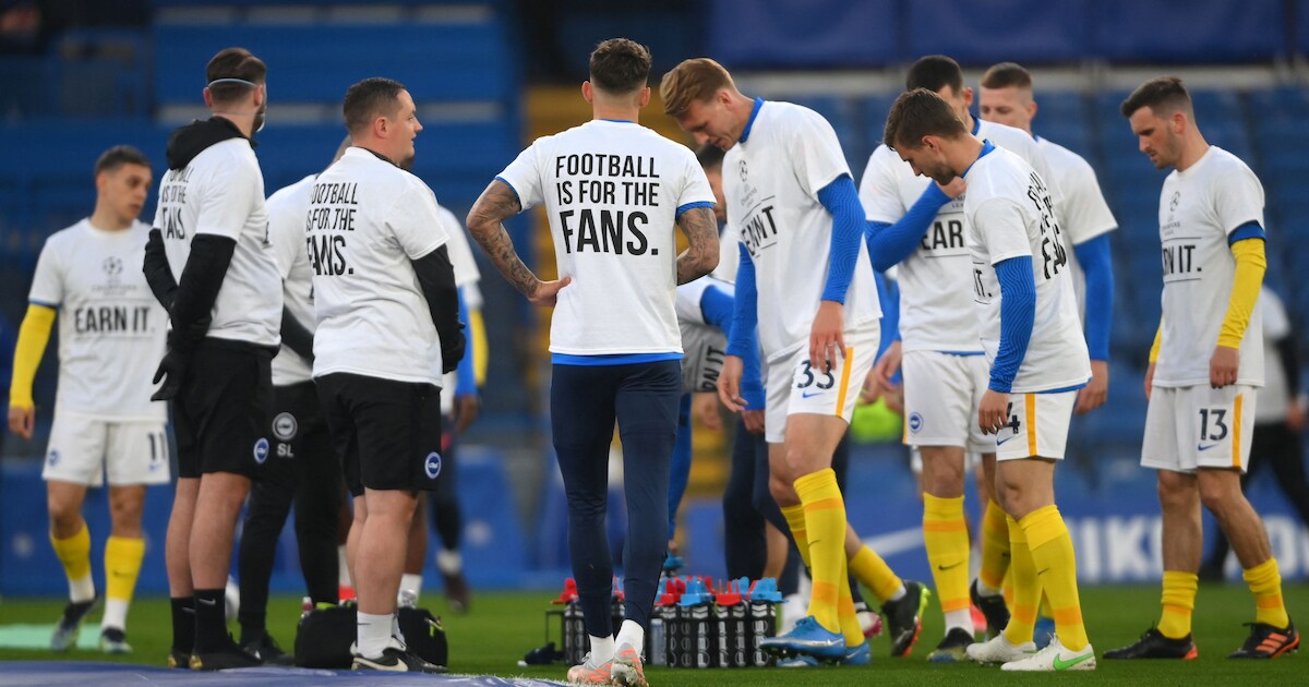 Engelse voetballers en fans euforisch na ontploffen Super League: ‘Let ...