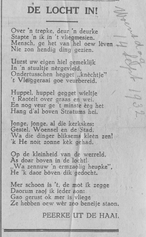 Achterkleinzoon Kees (65) en luchtmacht aan de slag met monument Peerke ...