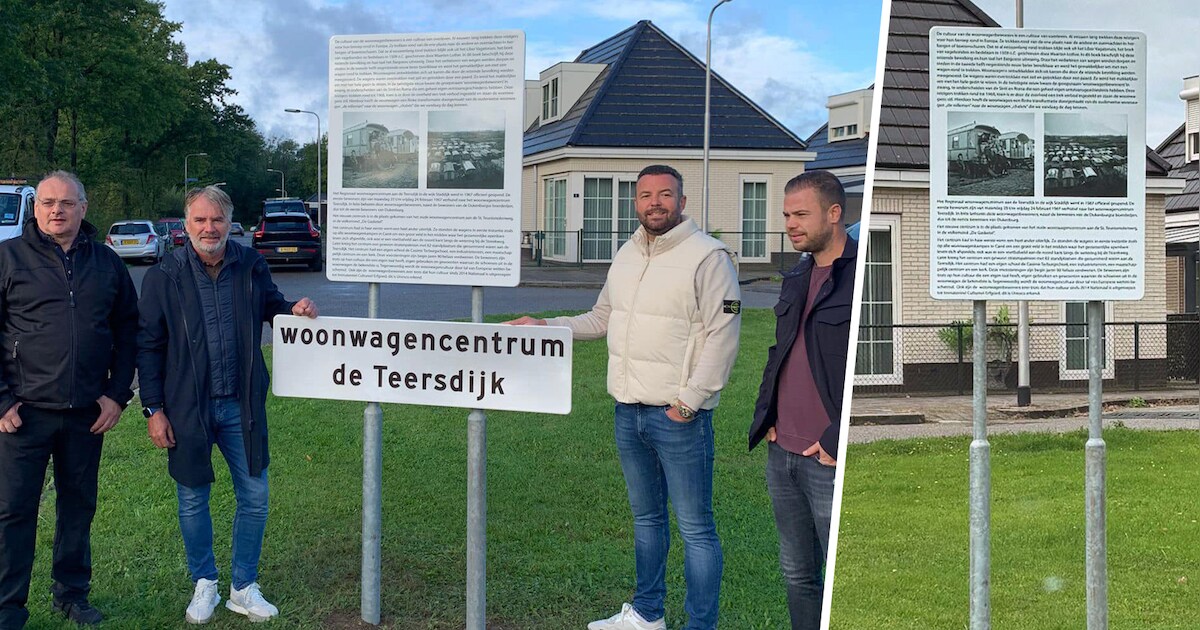Woede op het woonwagenkamp na diefstal uniek bord: 'Het zijn trieste ...