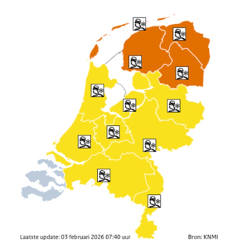 Code geel in Brabant vanwege kans op ijzel | Regio | De Gelderlander.nl