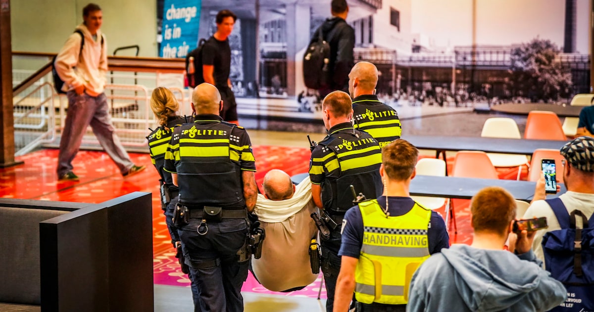 TU/e en demonstranten lijnrecht tegenover elkaar over geweld bij pro ...