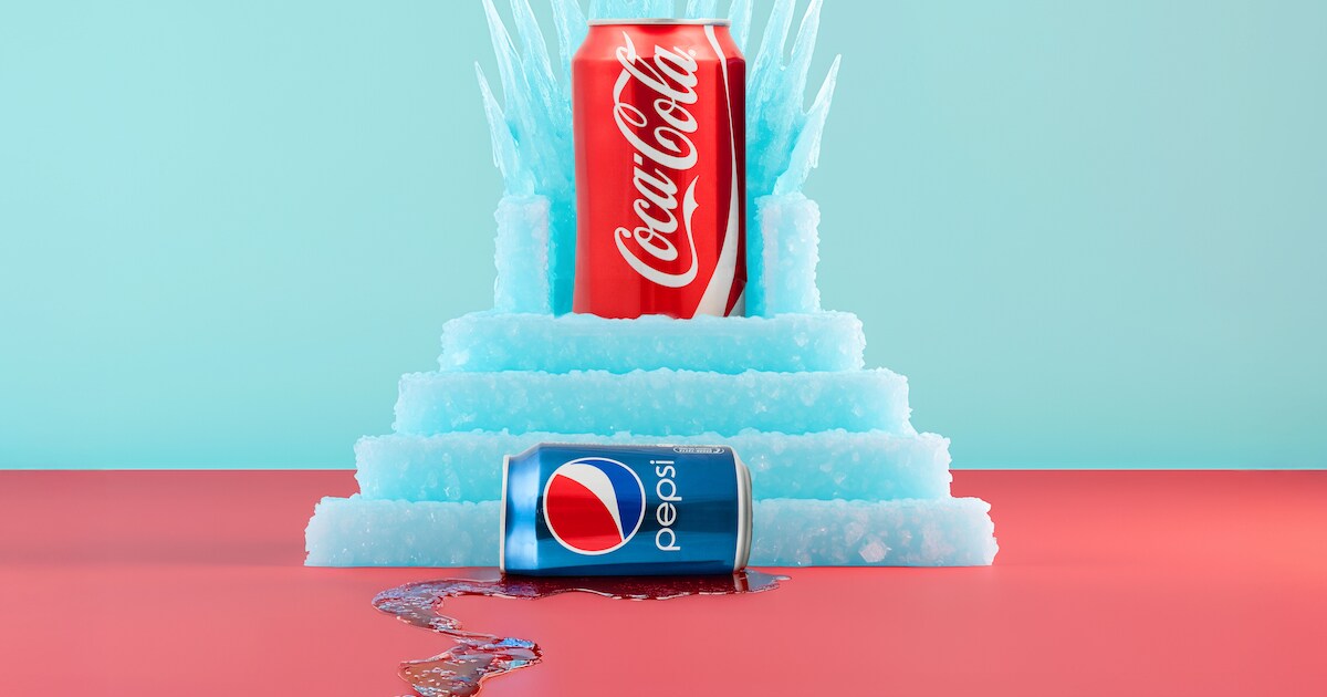 Pepsi was ooit bijna even groot als Coca-Cola, maar de colastrijd ...