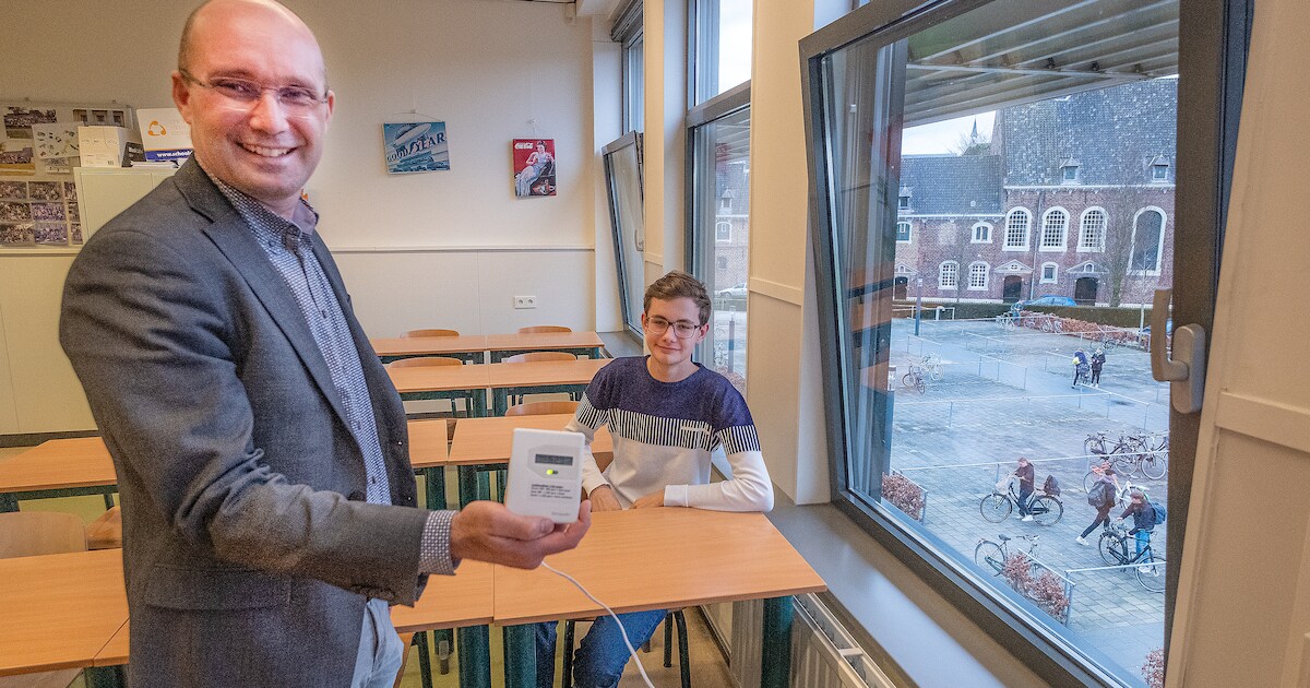 Als de meter rood uitslaat, weten ze bij het Elzendaalcollege direct ...