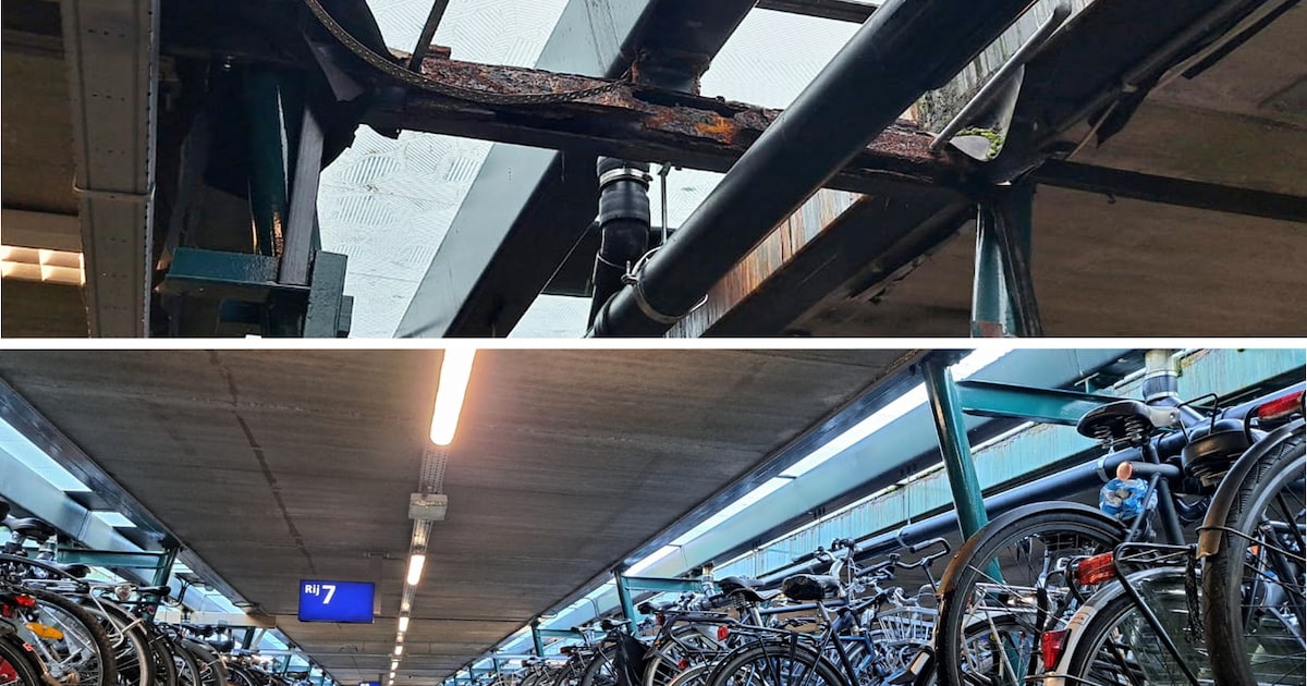 Dak dreigt in te zakken: 236 steunpalen om fietsenstalling te stutten ...