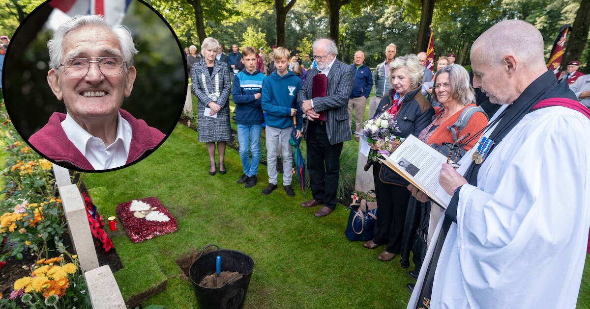 Arnhem veteraan John Jeffries neemt afscheid als soldaat en rust nu tussen zijn gesneuvelde ...