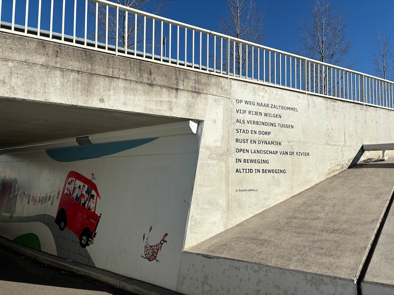Gedicht bij de Fiepstunnel blijft herinneren aan overleden Thom Ummels ...