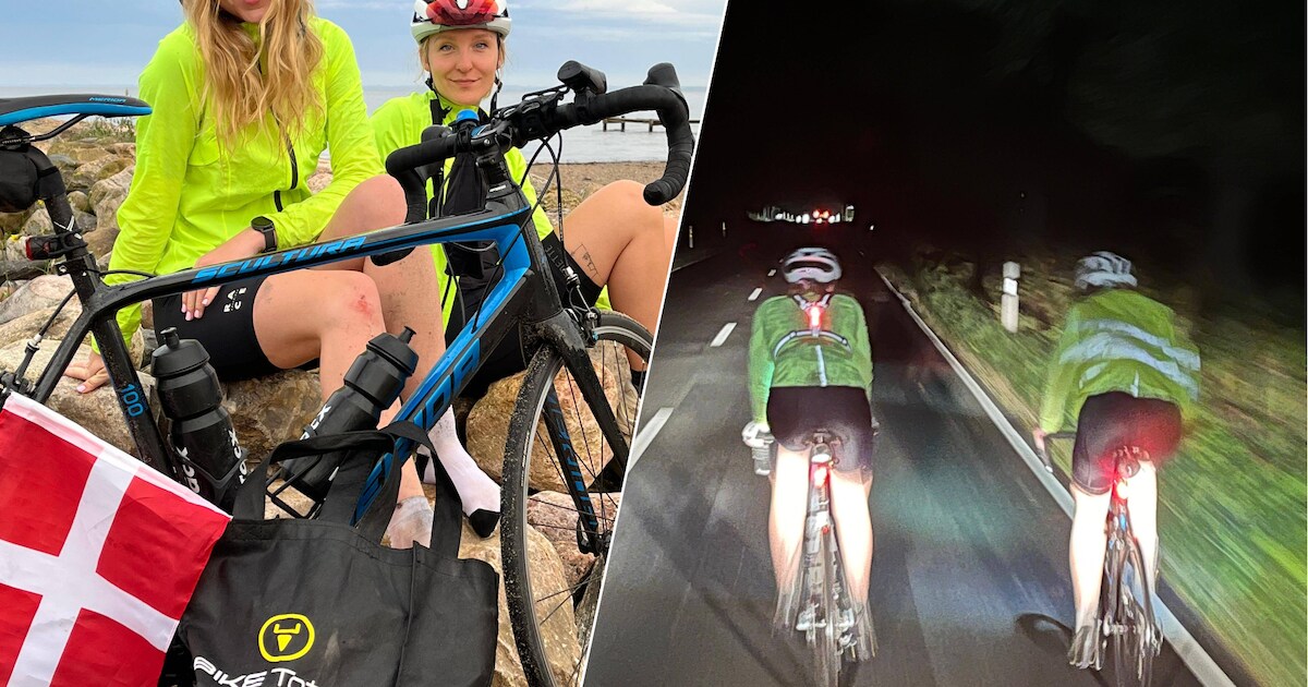 Fietsende zusjes maken horrortocht naar Denemarken voor Lisette: ‘We ...