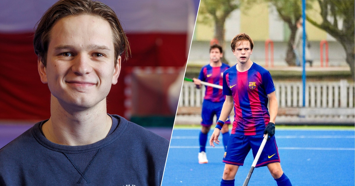 Tijn (21) hockeyt en geeft rondleidingen op de fiets in Barcelona, maar ...