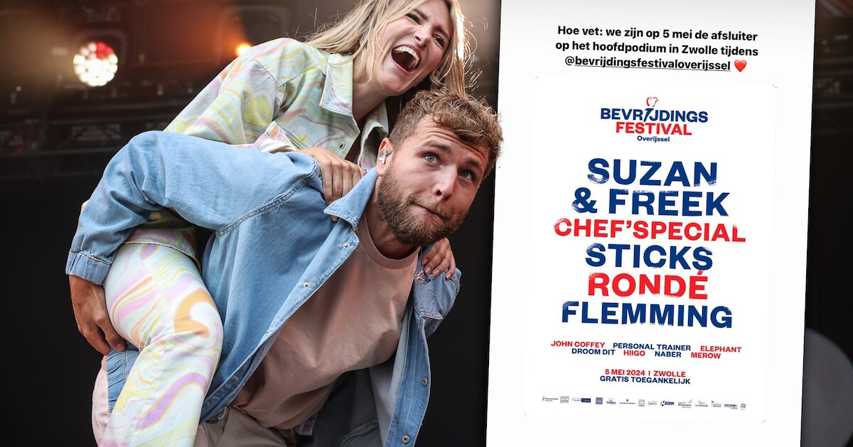 Oeps! Suzan & Freek verklappen per ongeluk Ambassadeur van de Vrijheid ...