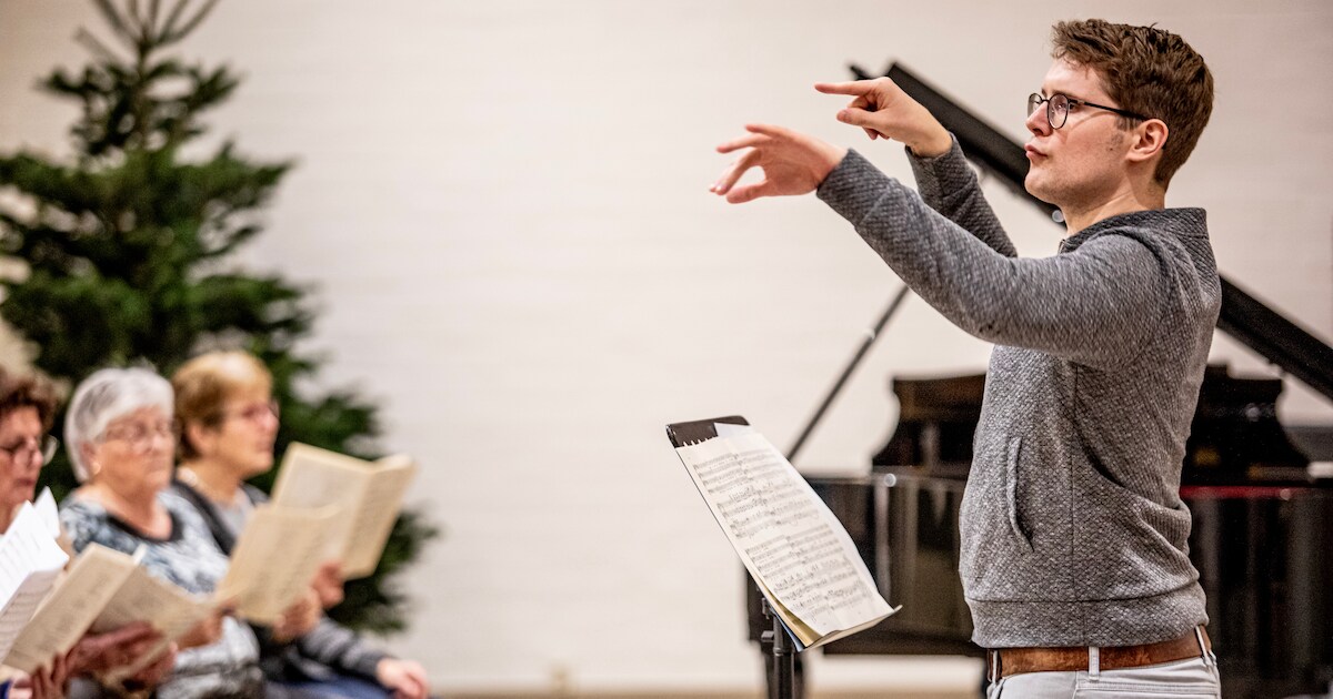 Jonge dirigent Rob Jacobs voor Valkenswaardse zangvereniging: ‘Deze ...