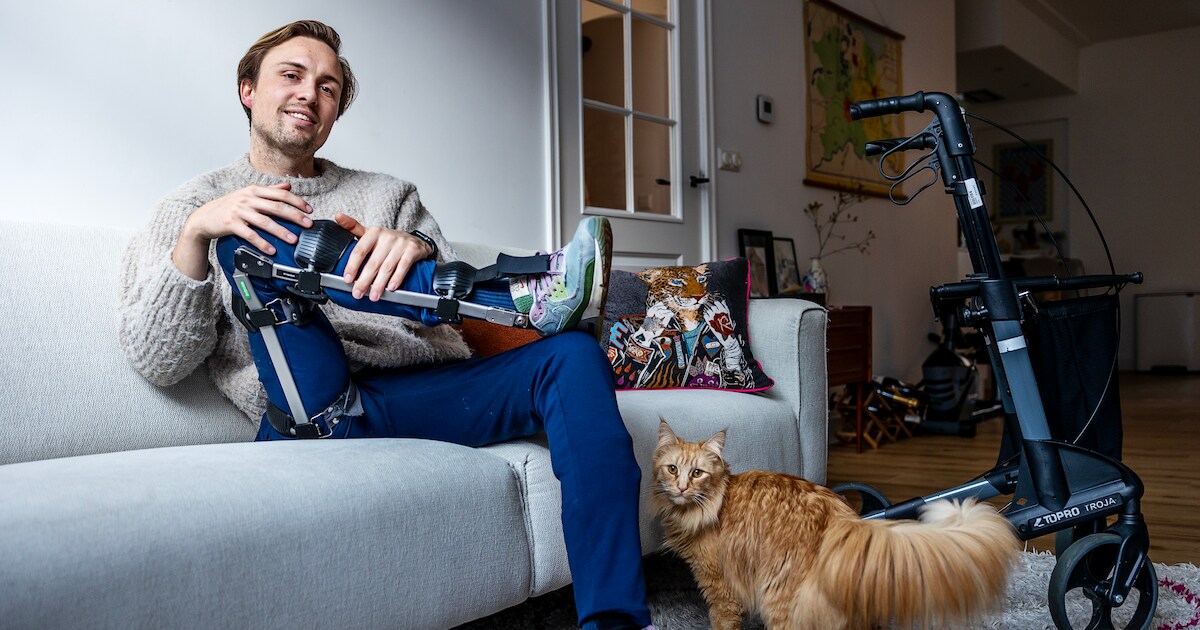 Komt wel goed, dacht Menno toen hij keihard viel tijdens skiën en niet ...