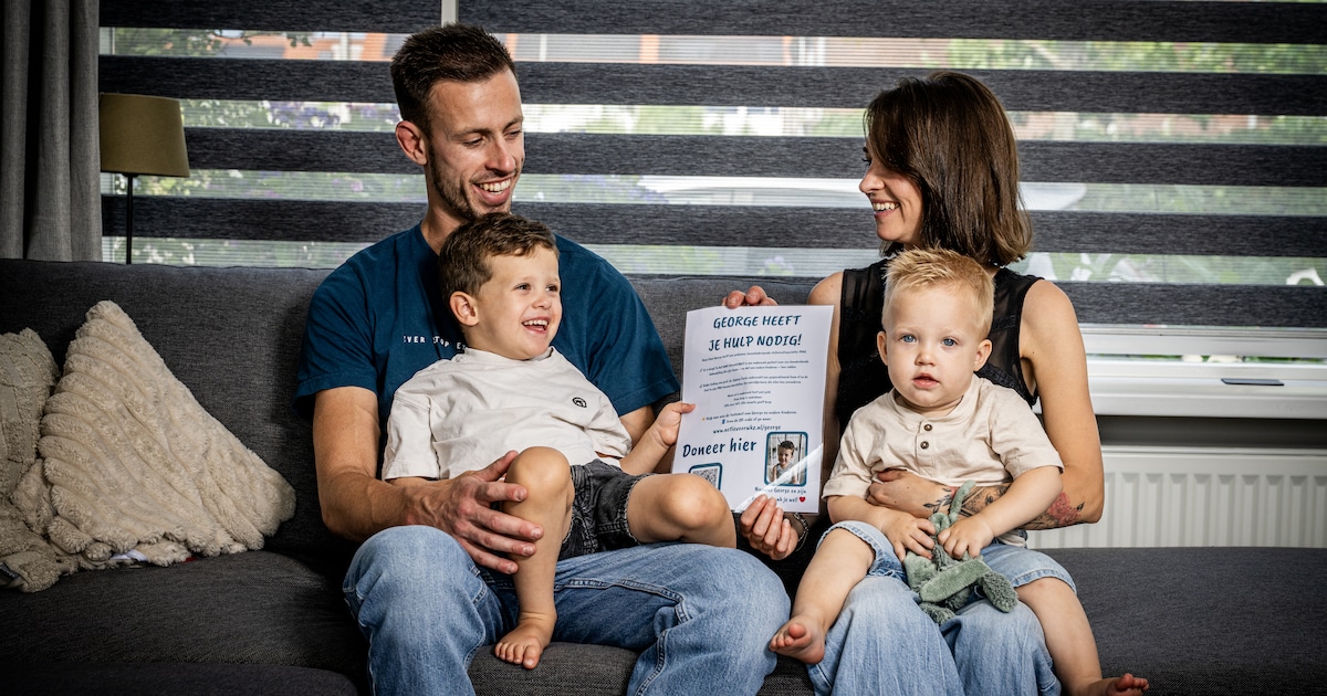George (3,5) heeft ziekte die wereldwijd slechts dertig mensen kregen: ‘Verkoudheid al ...
