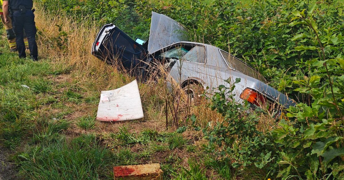 Auto belandt in sloot langs de N315 | Regio | De Gelderlander.nl