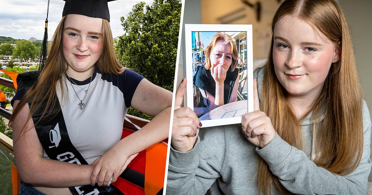 Elle maakte tóch haar eindexamens, één dag na het overlijden van haar ...