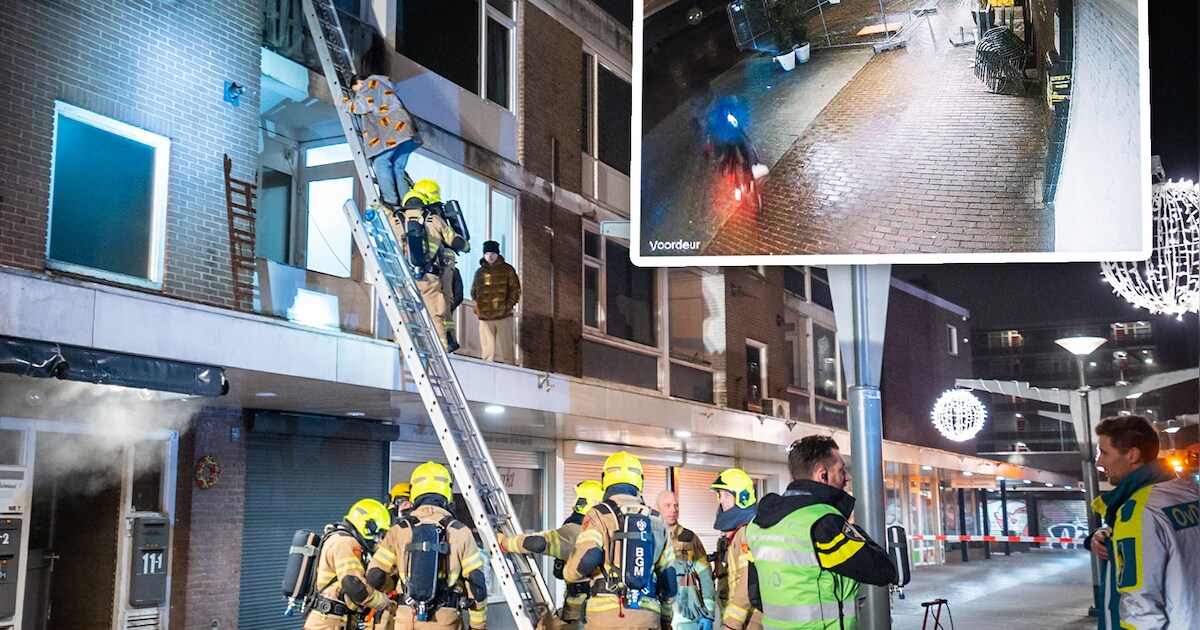 Gangen van flat vol rook, bewoners gered via balkon: ‘Je weet niet wat ...