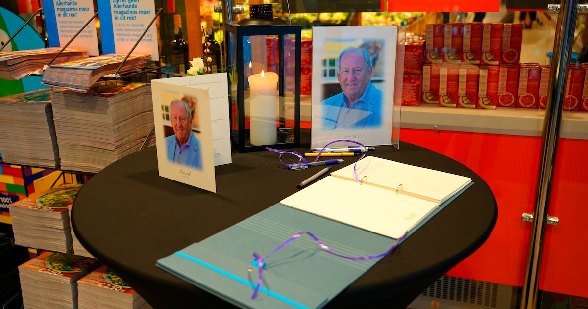 Condoleanceregister geopend bij de Albert Heijn voor Gerard van den ...