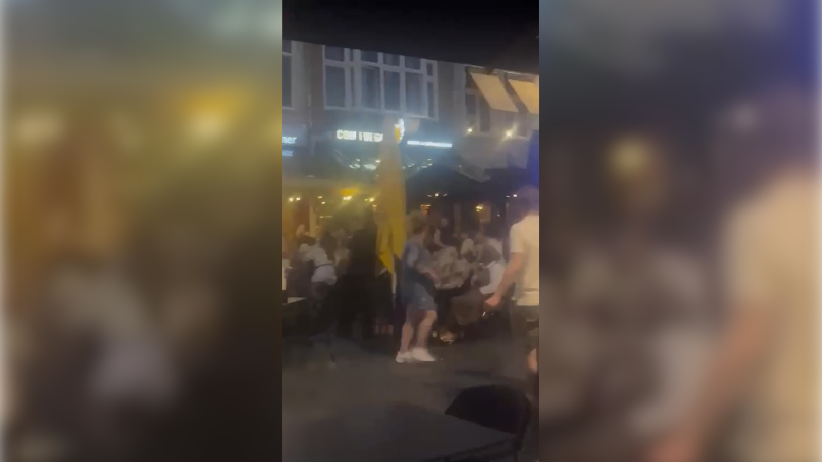 Grote vechtpartij op Grote Markt in Breda: met terrasstoelen en flessen ...