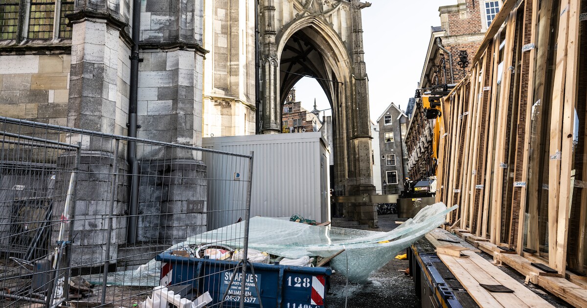 Vier maanden nadat glasplaat Stevenskerk in miljoen stukjes breekt ...