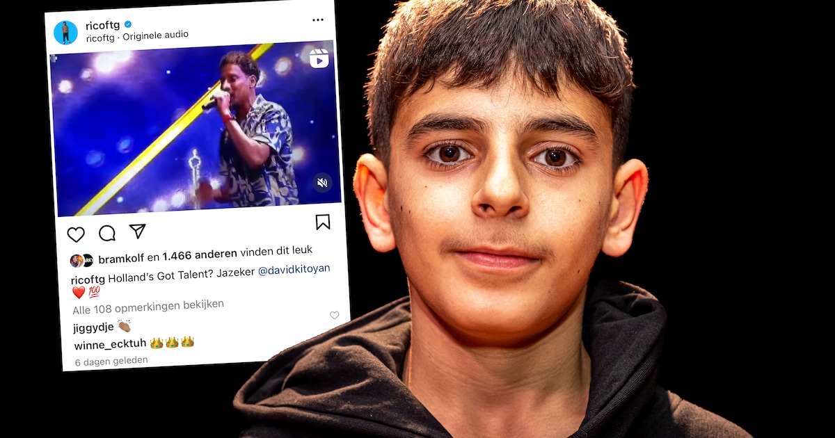 ‘Probleemscholier’ David (13) ontroert met rapper Rico bij Holland's ...