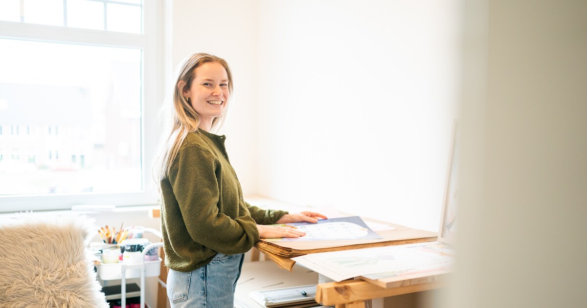Anna (29) is illustrator, al kreeg ze ooit een 4 voor tekenen. ‘Je moet ...