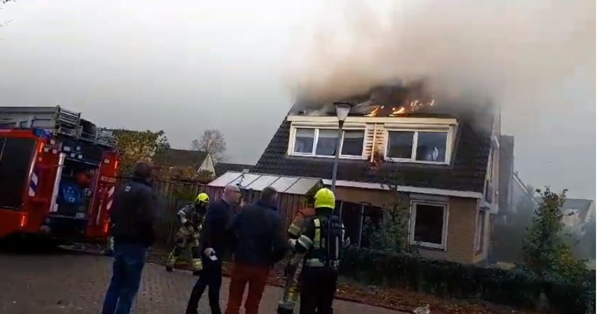 Eerste grote woningbrand in voormalig vakantiedorp Lingemeer | Buren ...