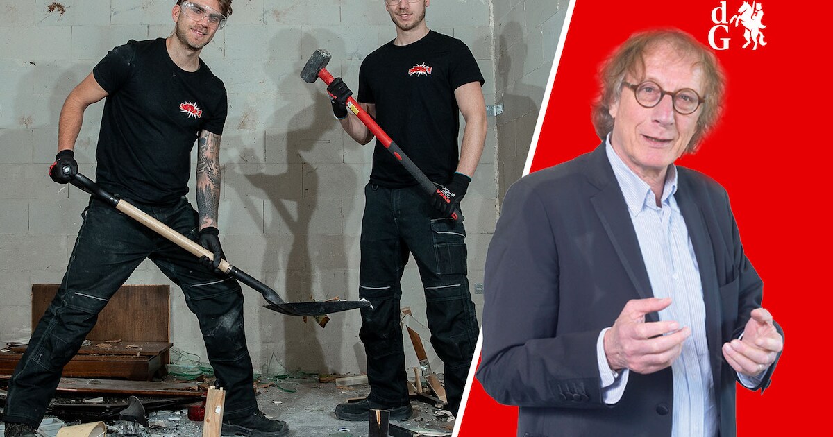 Briesend met een steigerpijp aan de slag om je woede kwijt te raken ...