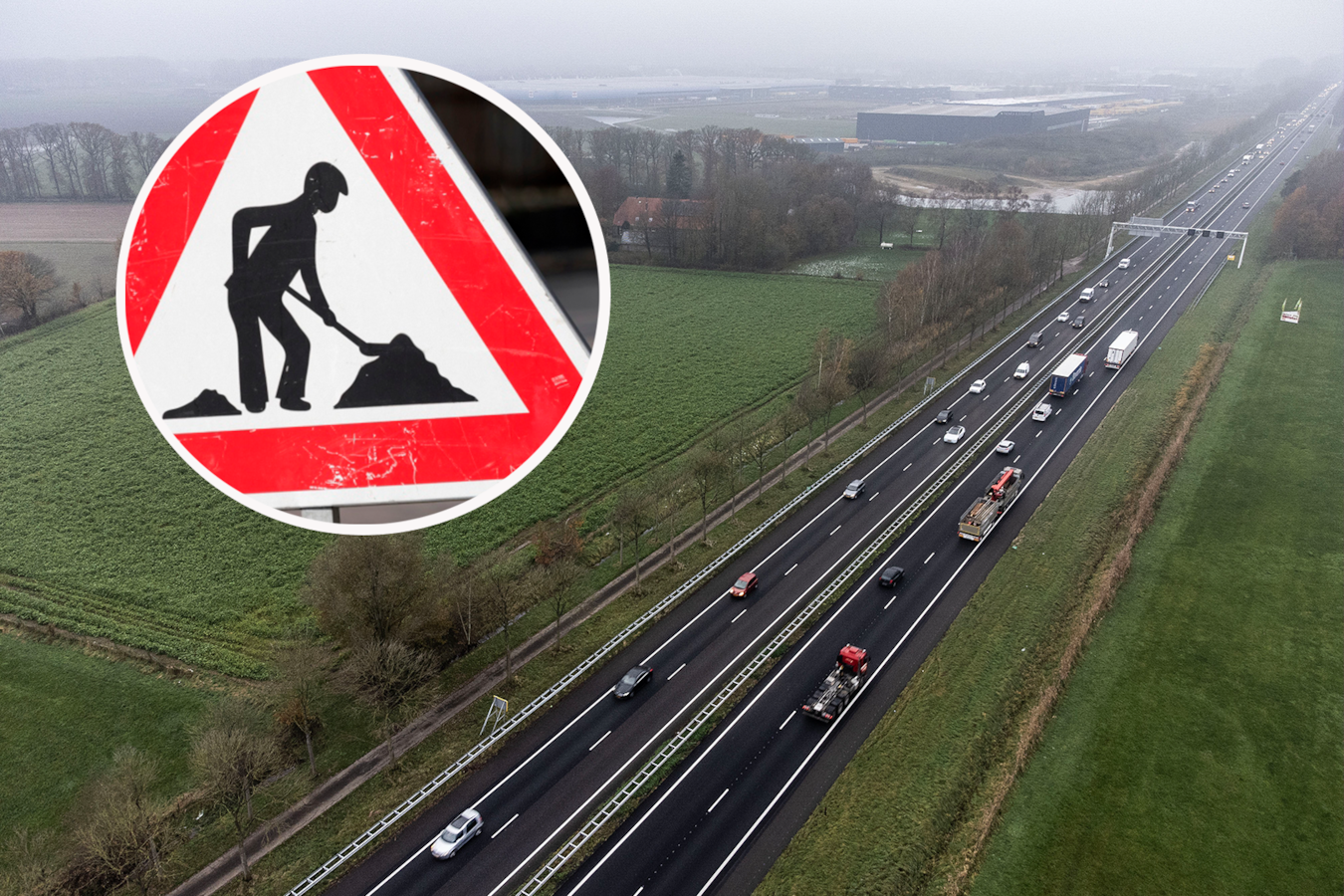 A12 gaat gedeeltelijk dicht, zodat de verbreding van snelweg in gang ...