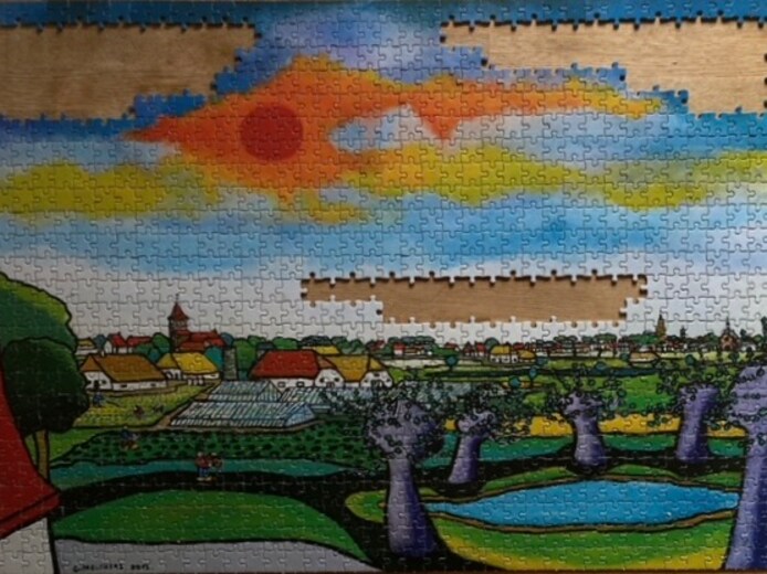 Deze Huissense puzzel blijkt zeer gewild: ‘Hij is niet eenvoudig ...