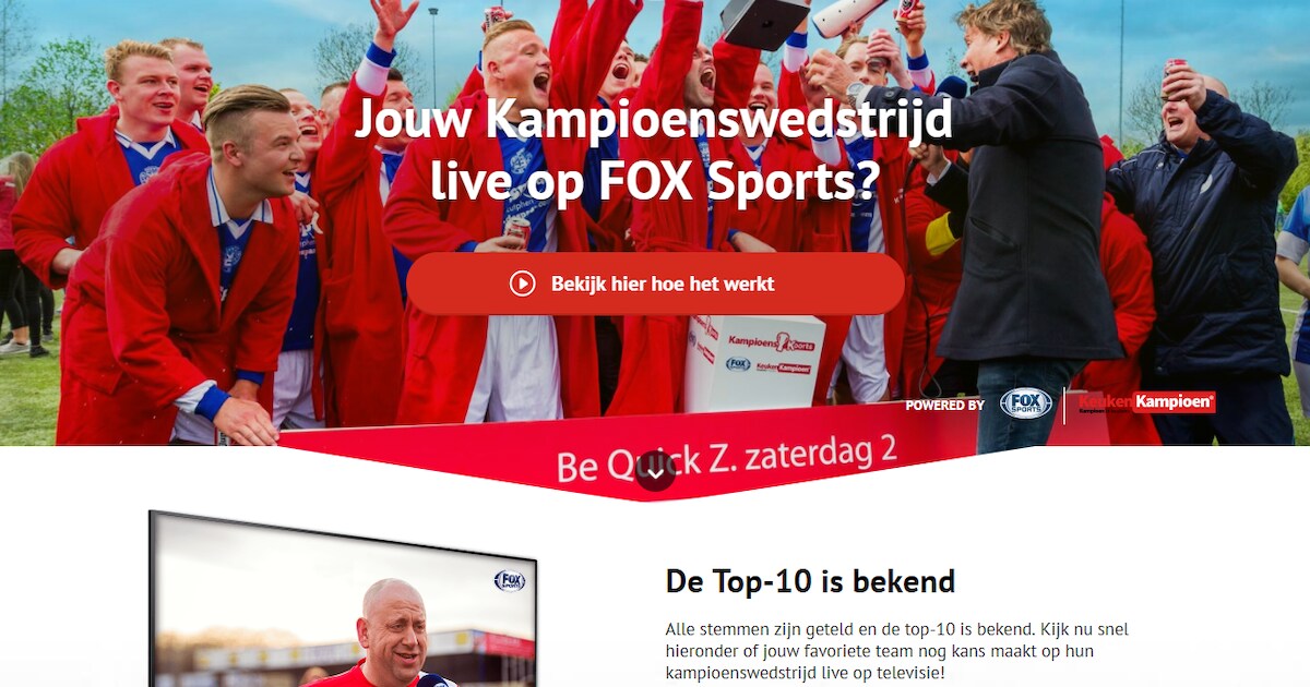 Spero 7 uit Elst wil hoe dan ook live kampioen worden bij Fox Sports ...