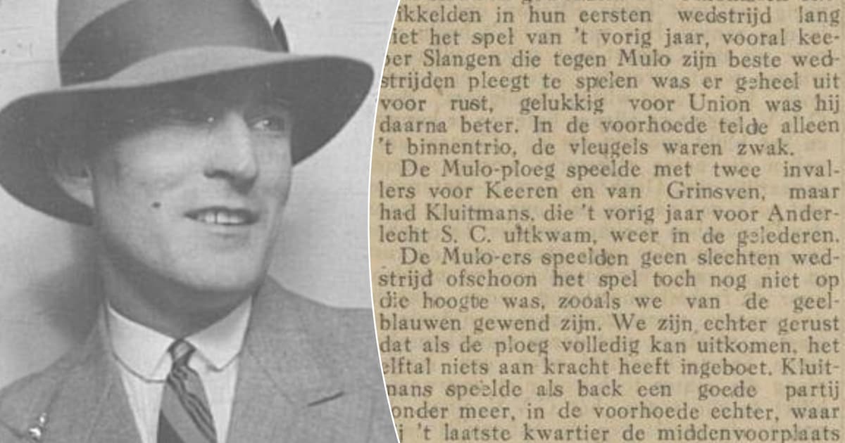 De eerste ‘Ollander’ bij Belgische voetbalclub Anderlecht was een ...