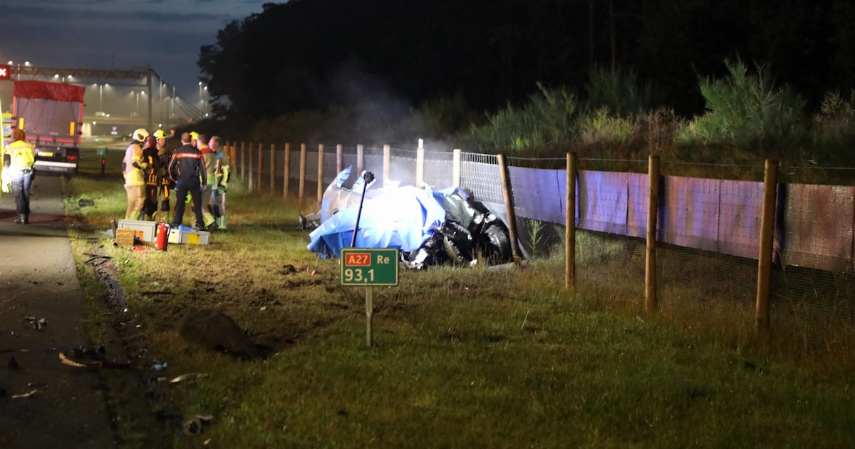 Dodelijk ongeval op de A27, snelweg tussen Maartensdijk en Hilversum ...
