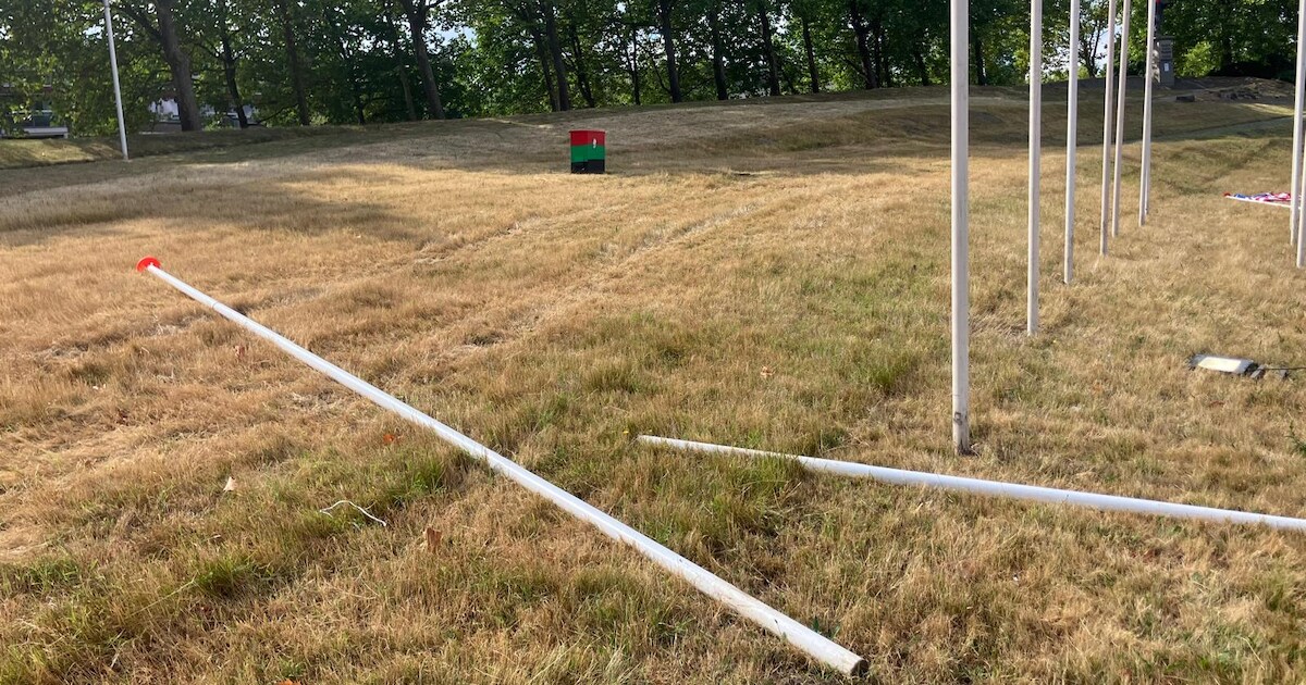 Vlaggen van Israël en Amerika neergehaald langs Vierdaagse-route in ...