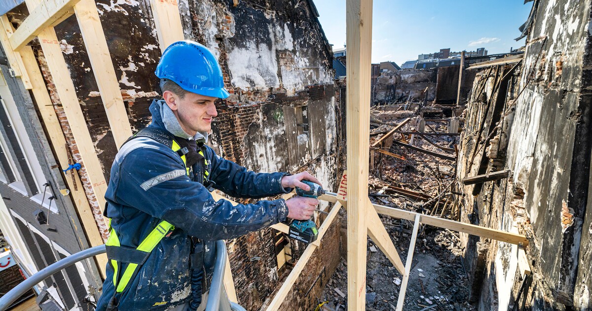 Pleister op de brandplek in de Jansstraat: de stadswond afgehecht met ...