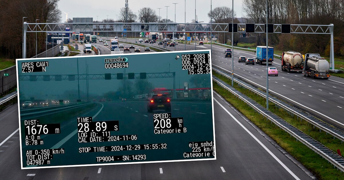 Auto schiet met een rotgang agenten voorbij: man (30) gepakt op A1 met ...