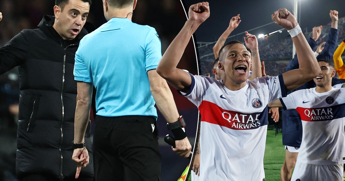 FC Barcelona-coach Xavi woest na uitschakeling tegen PSG: ‘Álle ...