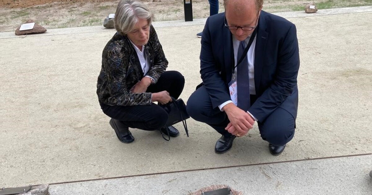 In Sobibor vermoorde kunstschilder Max van Dam herdacht met steen ...