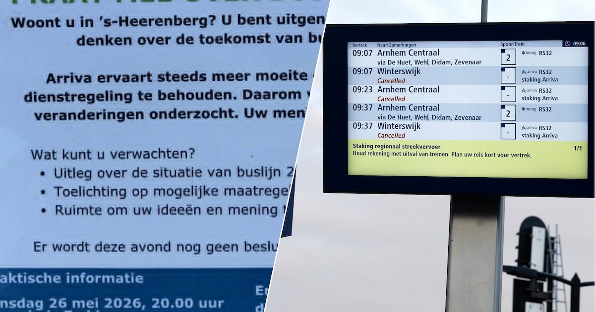 Opeens is er een flyer: inwoners vragen zich af of deze buslijn in de ...
