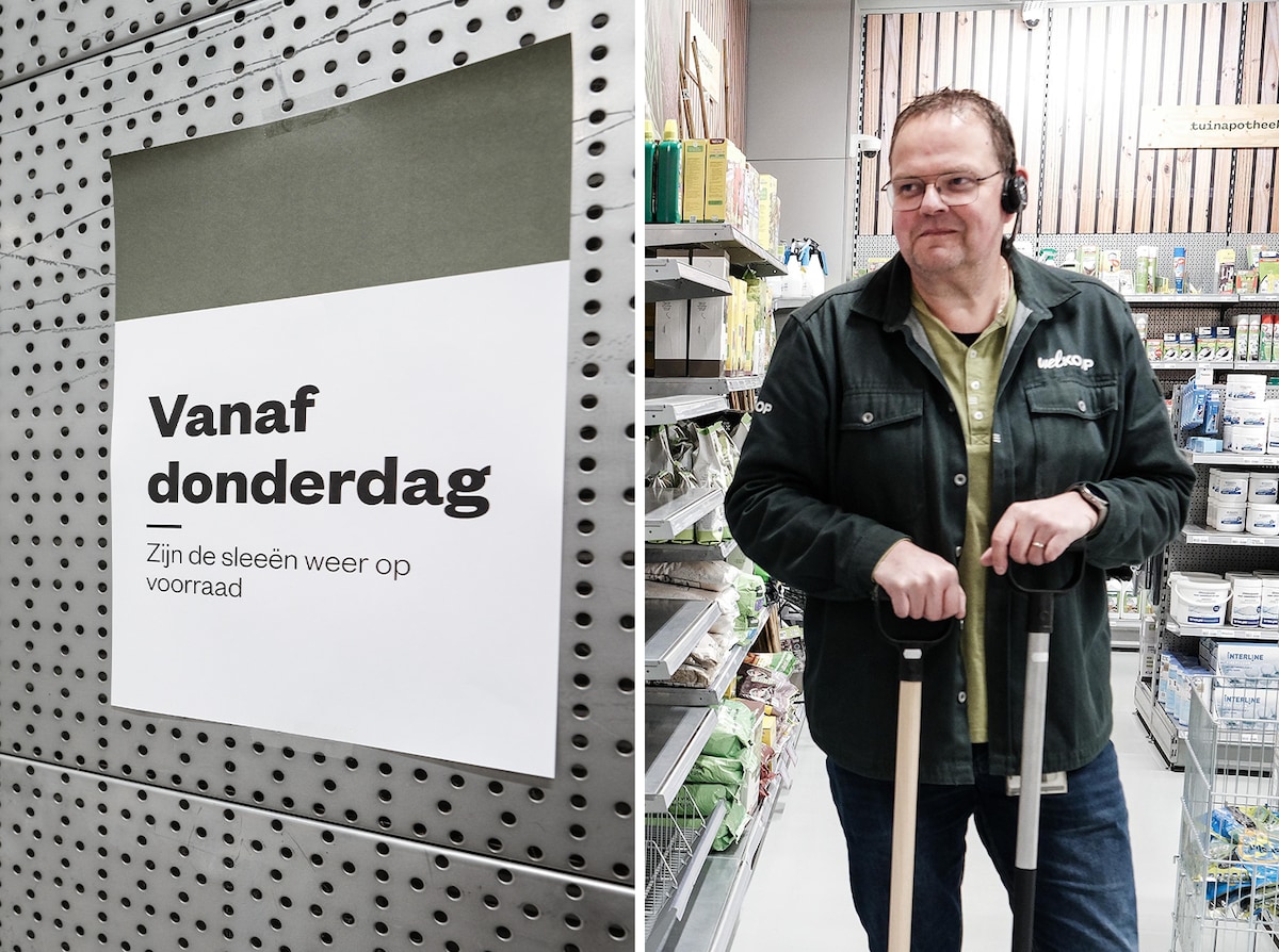 Run op sleetjes, lege schappen: ‘Het is een pretproduct, strooizout is ...