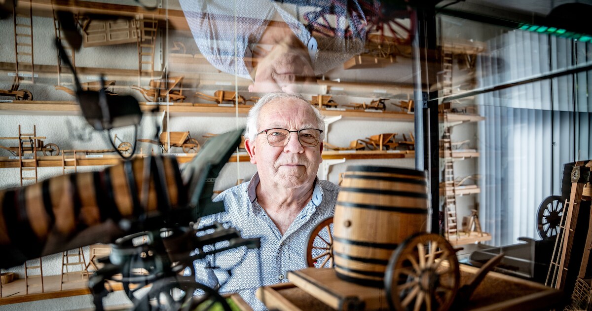 Frans bouwt houten modellen: ‘Alle biertonnetjes zijn gemaakt als echte ...