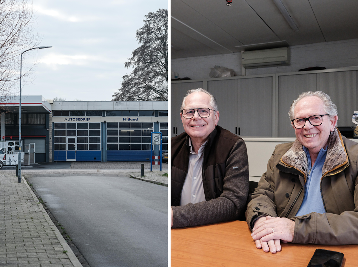 John (67) en Rob (66) mochten hun garagebedrijf alleen aan gemeente ...