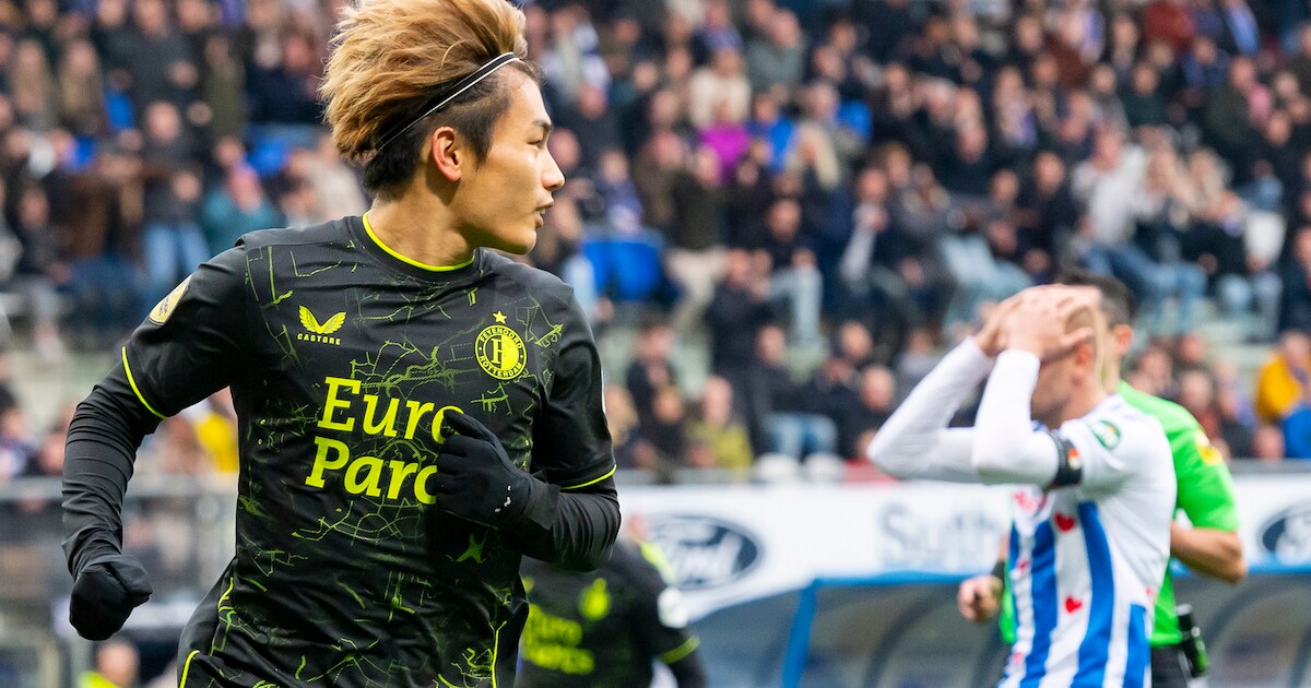 Ayase Ueda bezorgt Feyenoord de volle buit in Heerenveen na blunder Syb ...