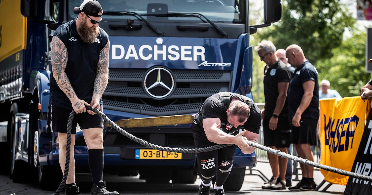 Sterkste mannen ter wereld strijken voor het eerst neer in Groenlo: ‘Ik ...