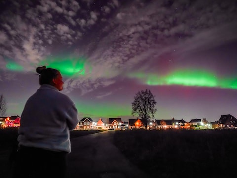 Zelfs meteorologen zagen dit bijzondere noorderlicht niet aankomen: ‘Zo ...