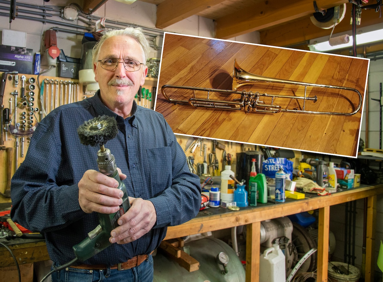 Hoe deze antieke trombone van Robert (61) in Australië terechtkwam: ‘Ik ...