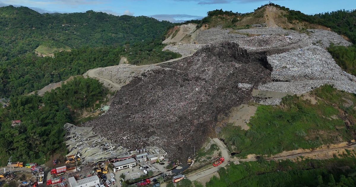 Instortende afvalberg op Cebu leidt tot zeker elf doden en nog twintig ...