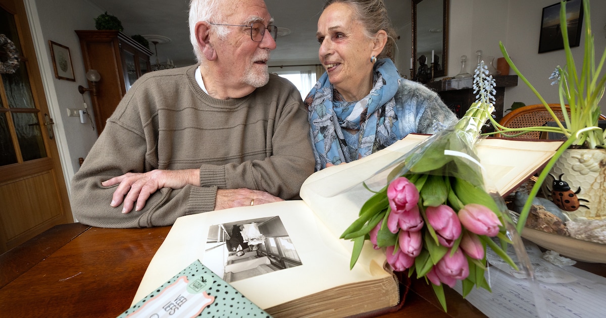 Theo en Ali hadden hun eerste date op Valentijnsdag, precies 56 jaar ...