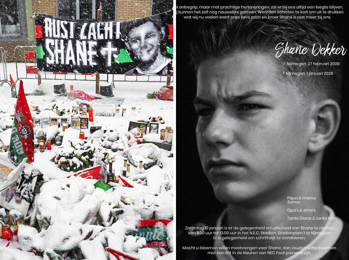 Shane (16) krijgt groots afscheid in NEC-stadion na fataal ...