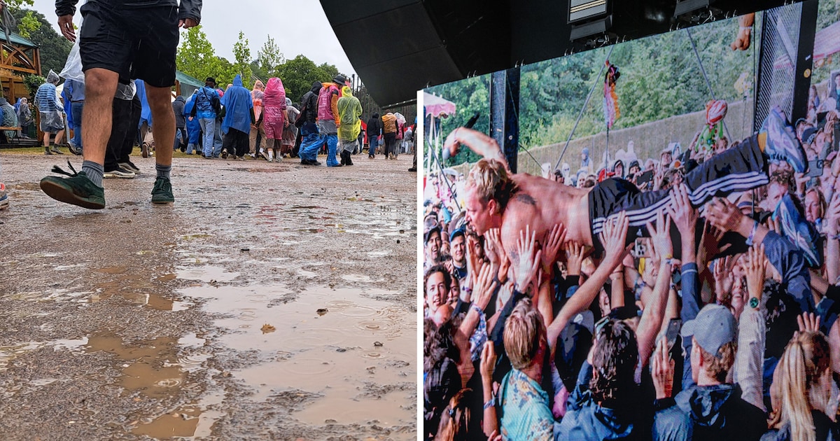 TERUGLEZEN Down The Rabbit Hole 2025 | Frontzanger Hang Youth crowdsurft de tent uit • Dansen in ...
